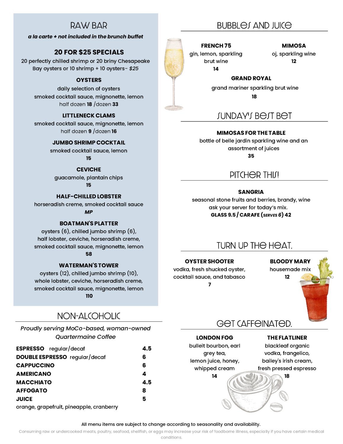 Sunday Brunch Buffet – J. Hollinger's – Silver Spring, MD Restaurant